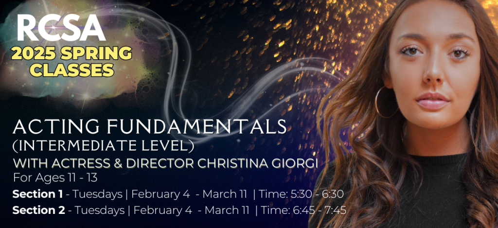 Acting Fundamentals – Intermediate Level – Raue Center For The Arts