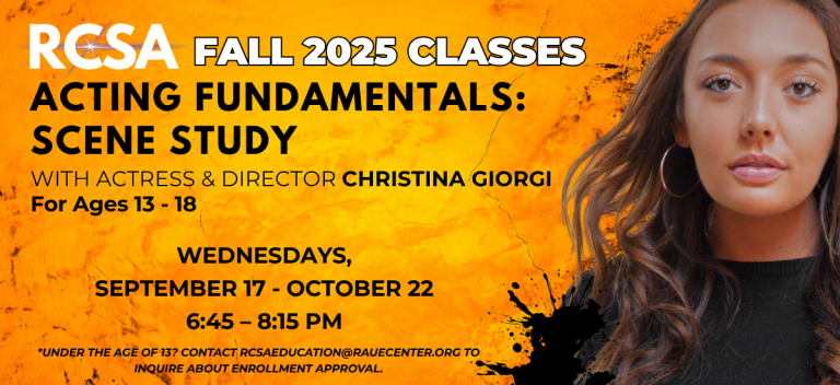 Acting Fundamentals – Scene Study – Raue Center For The Arts