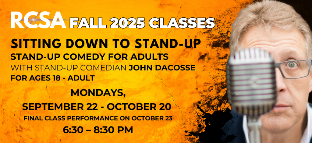 Sitting Down to Stand Up! – Raue Center For The Arts